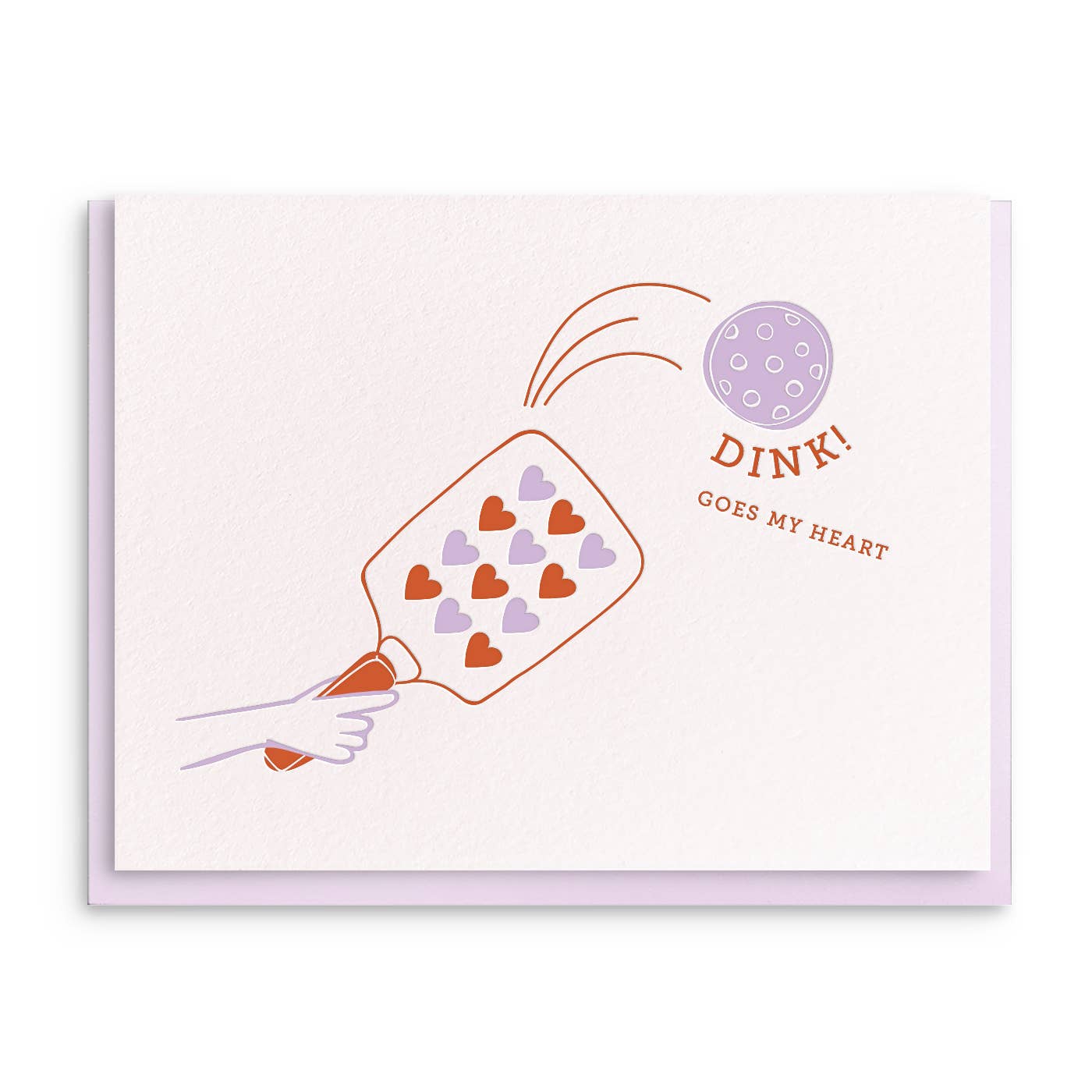 Dahlia Press - Pickleball - Letterpress Valentine Greeting – Rockford ...