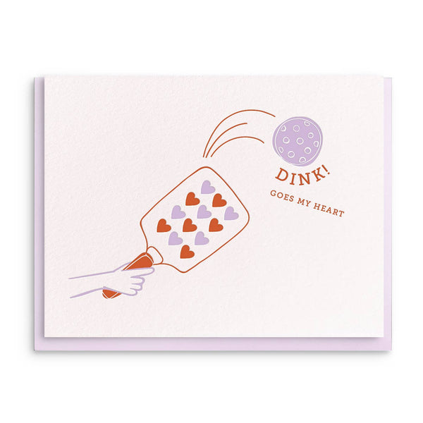 Dahlia Press - Pickleball - Letterpress Valentine Greeting – Rockford ...