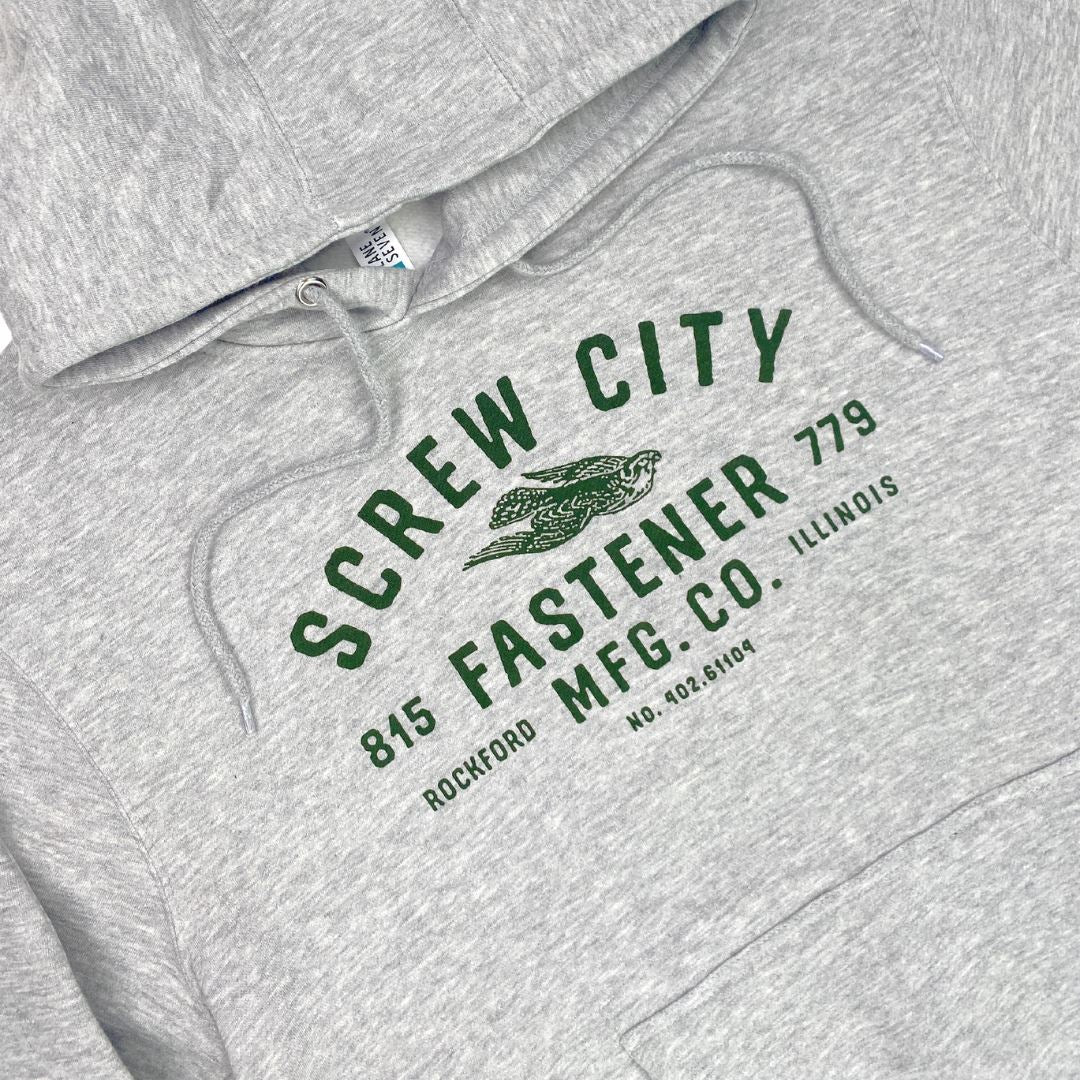 Screw City Fastener Hoodie – Rockford Art Deli